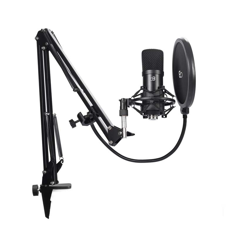 Kit de microphone à condensateur avec bras de suspension à ciseau ... Kit de microphone à condensateur avec bras de suspension à ciseau ...